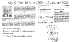 Freeform aspheric version of the 1.0 x offner relay, june 08, 2019 | PPT