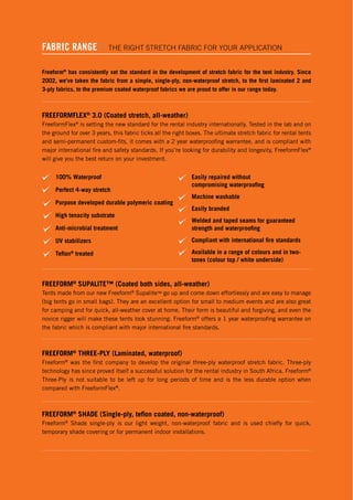 Freeform® Stretch Tent E-Brochure | PDF