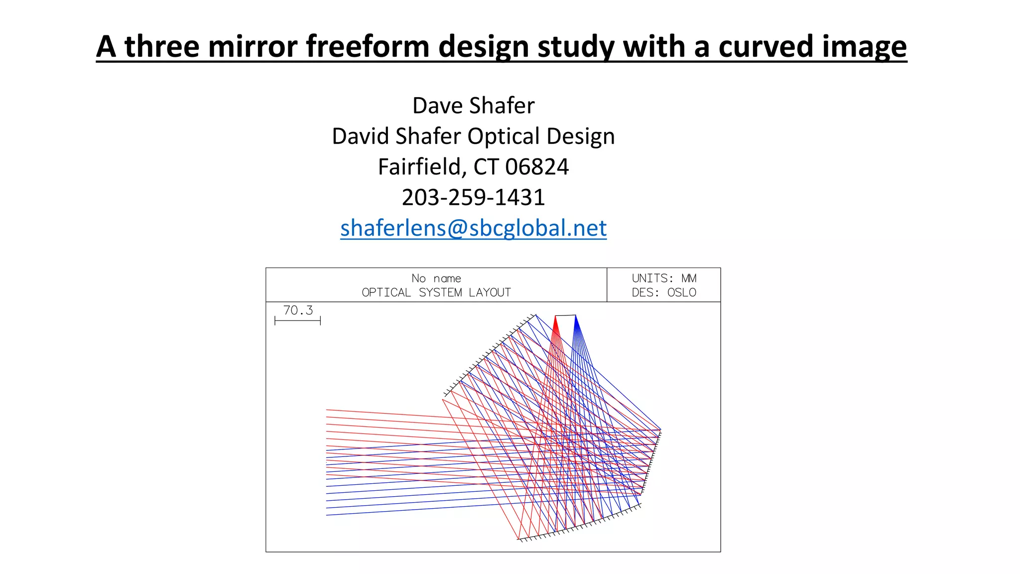 Three Mirror Freeform design study | PPTX