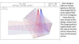 Three Mirror Freeform design study | PPTX