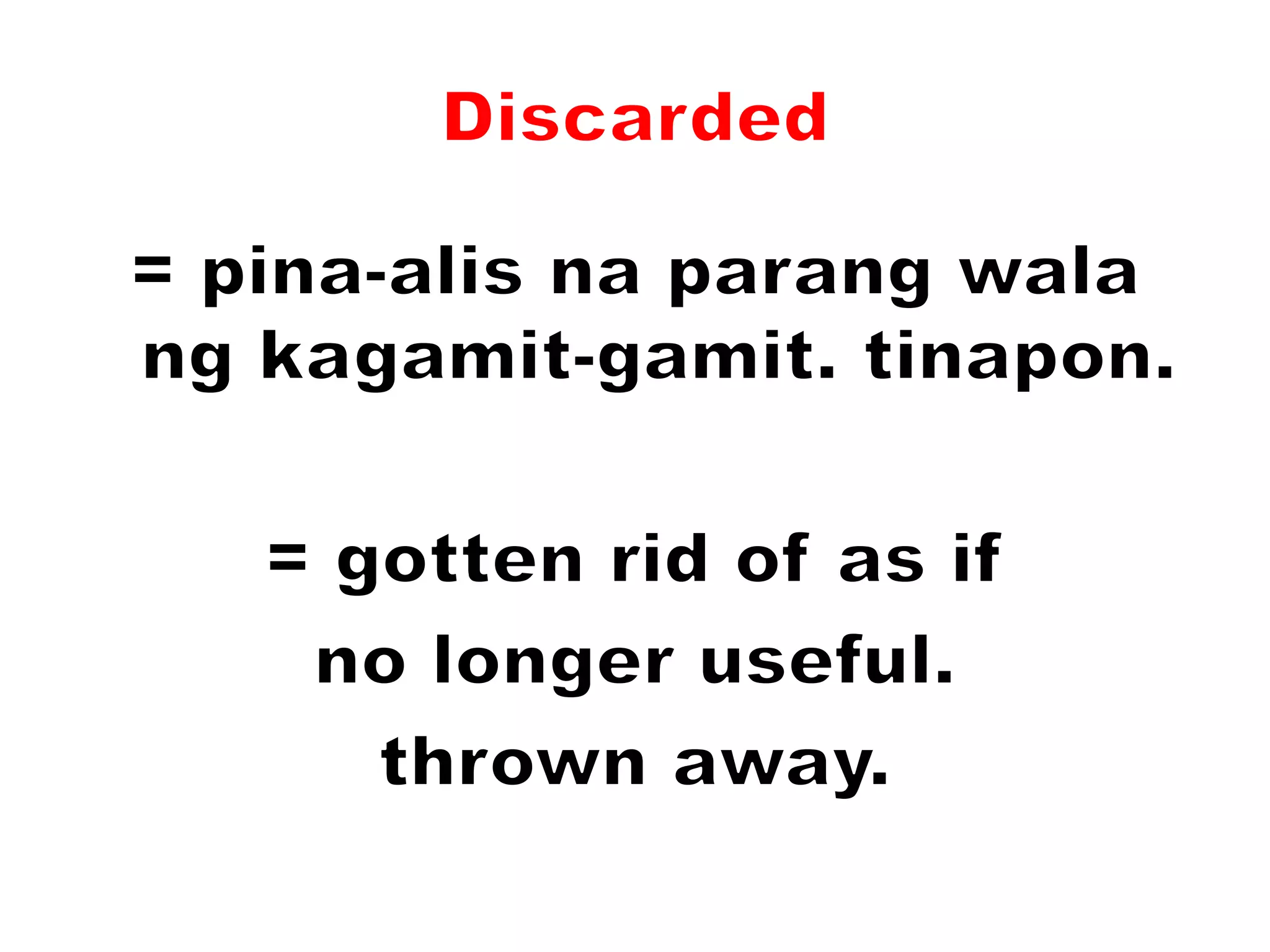 Free from Shame English - Filipino Malaya sa Kahihiyan | PPTX