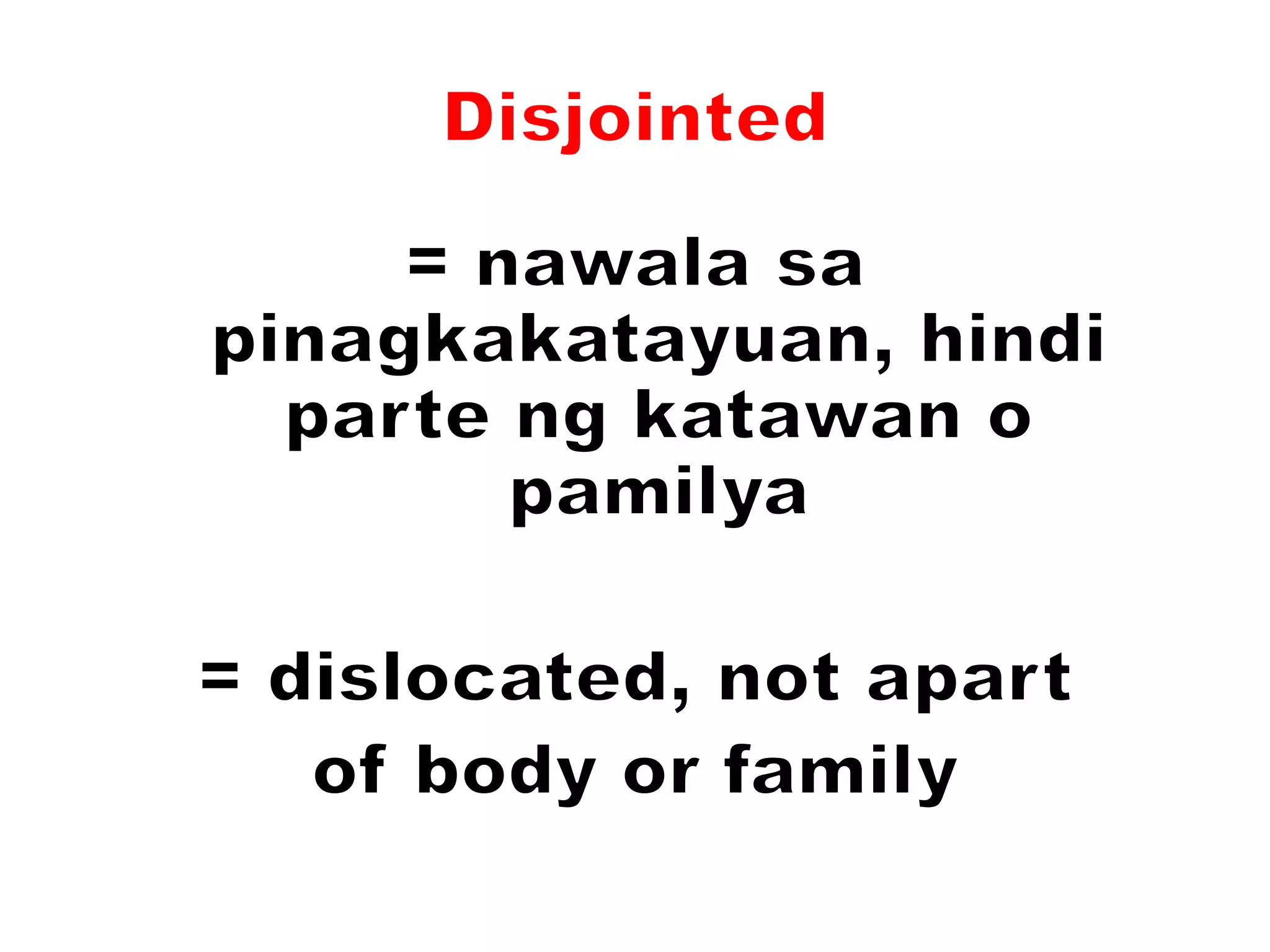 Free from Shame English - Filipino Malaya sa Kahihiyan | PPTX