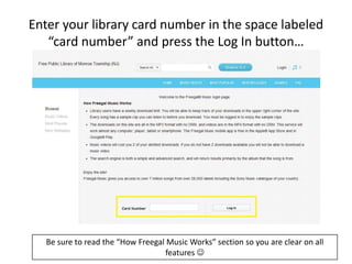 Freegal tutorial | PPTX