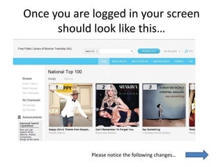 Freegal tutorial | PPTX