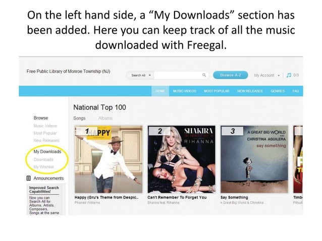Freegal tutorial | PPTX | Computing | Technology & Computing