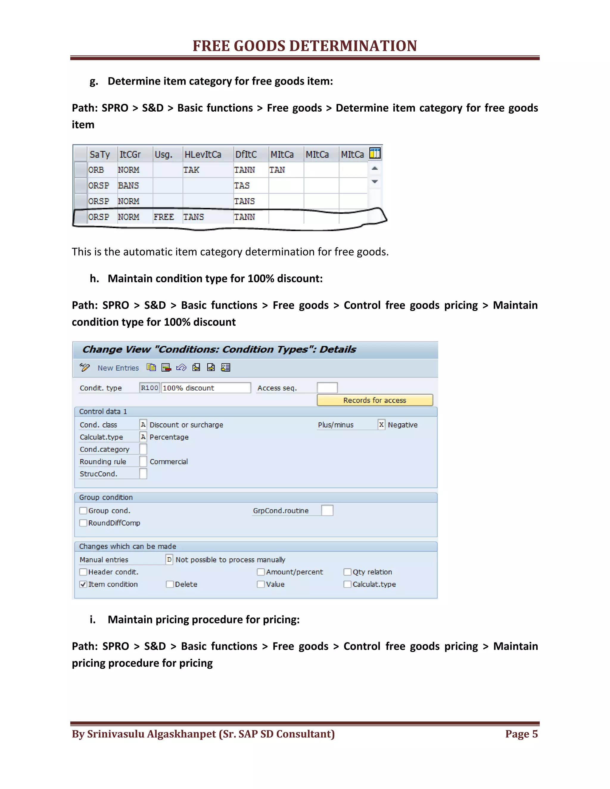 Free goods determination | DOCX