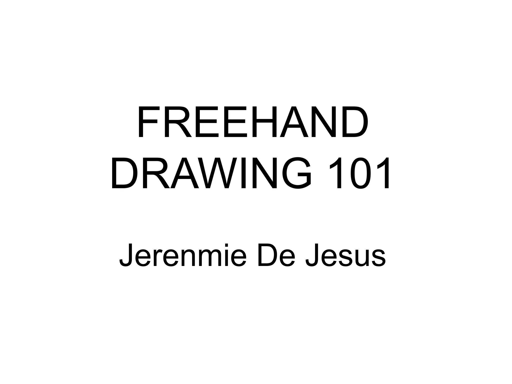 Freehand drawing | PPTX