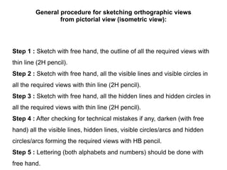 Engineering Graphics Free hand sketching | PPT