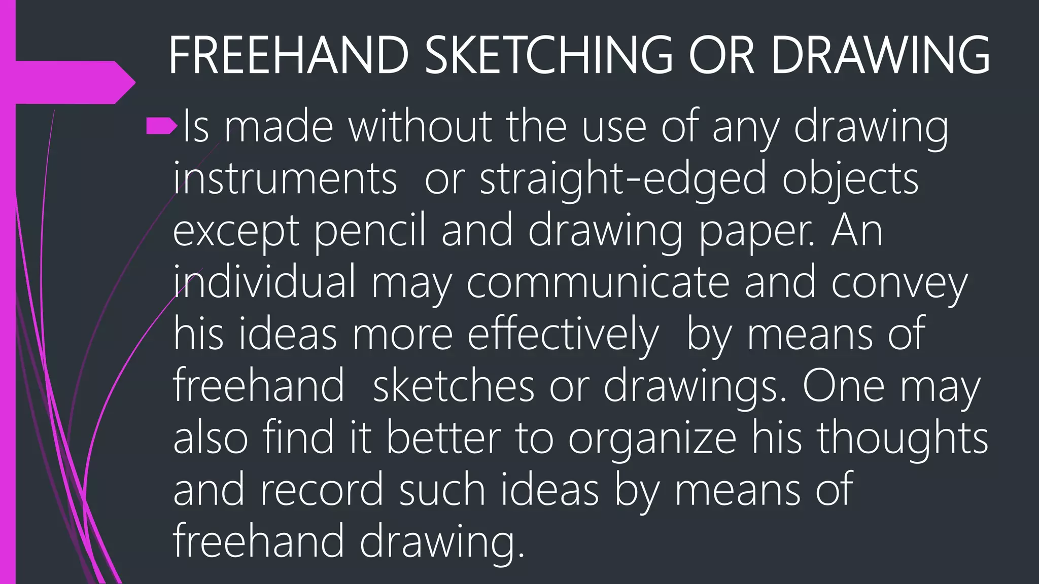 Freehand sketching | PPTX