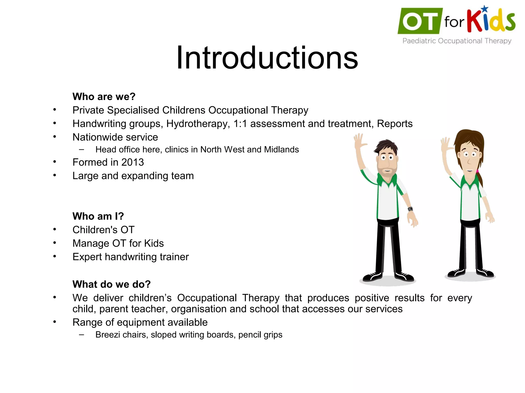 OT for Kids - Introduction to the assessment, treatment and development ...