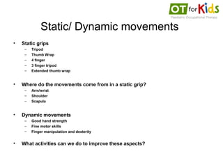 OT for Kids - Introduction to the assessment, treatment and development ...