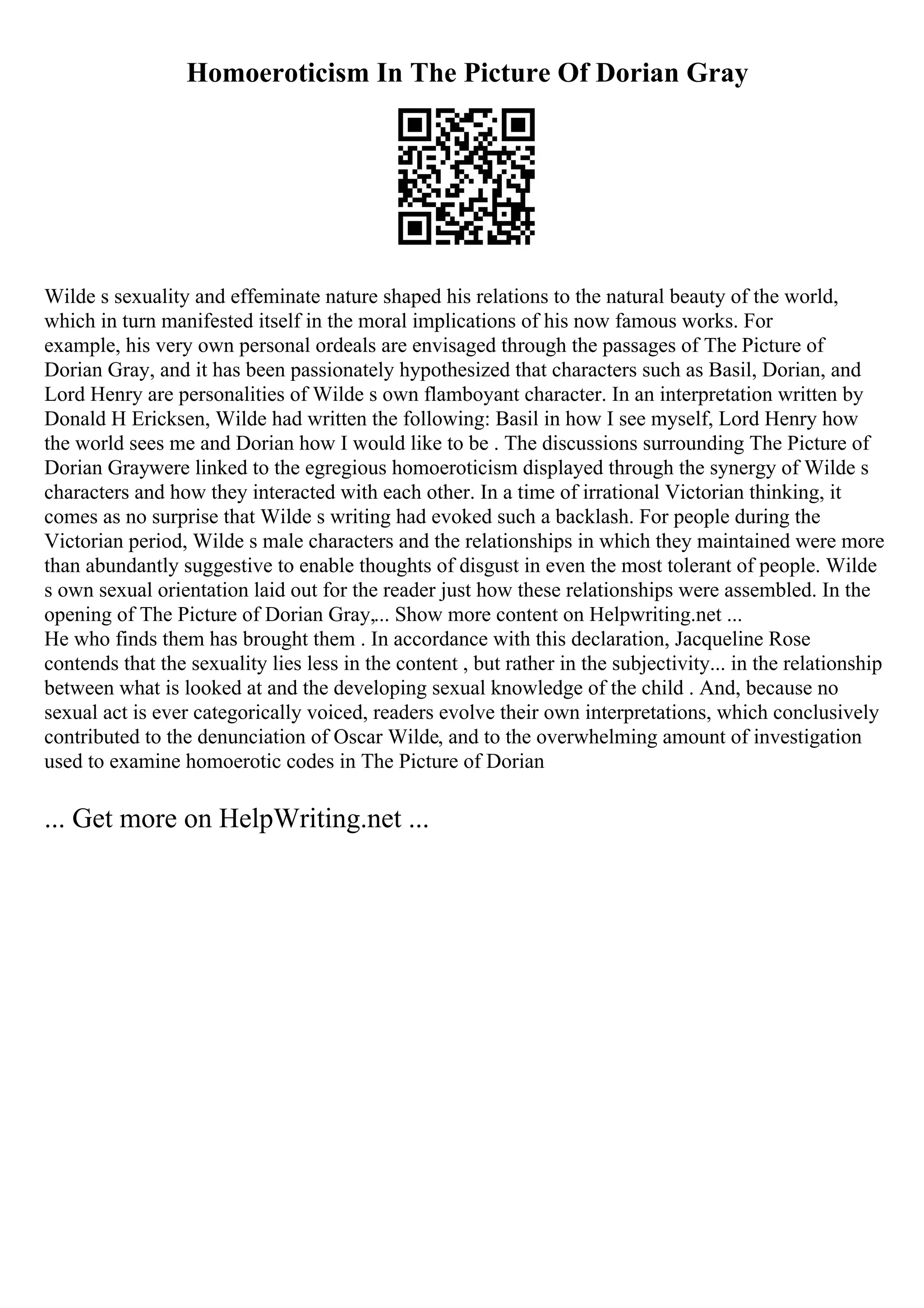 Free Illustration Essay Example | PDF