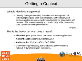 Building Open Source Identity Management with FreeIPA | PPT