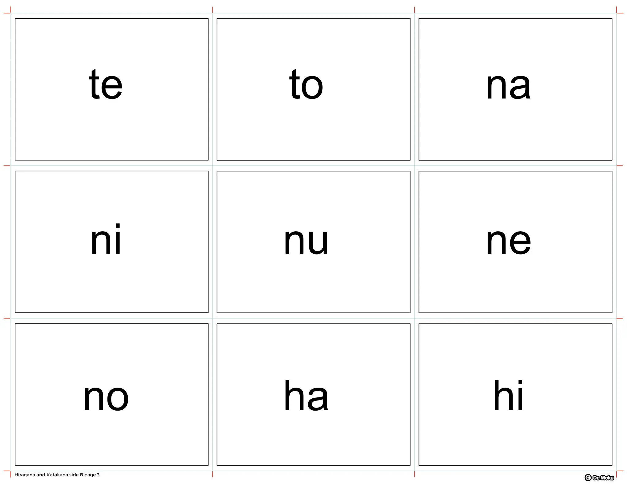 Japanese Hiragana and Katakana printable flash cards (1).pdf ...