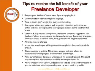 Freelance computer programmer slide show | PPT