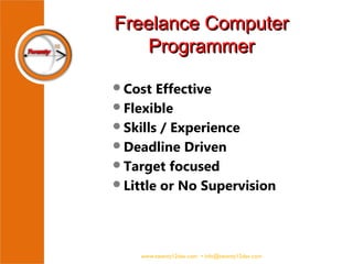 Freelance computer programmer slide show | PPT
