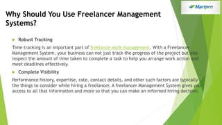 Freelancer management system | PPTX