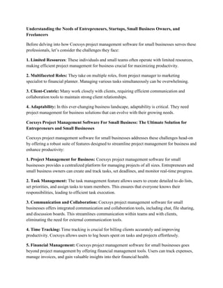 Freelancers, are you tired of juggling multiple projects and tasks? | PDF