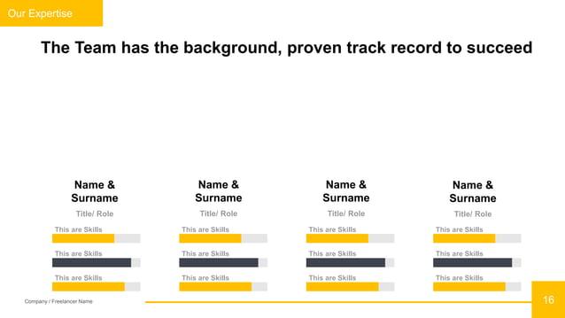 Freelancer self pitch template for social media marketing | PPT