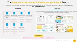 Freelancer self pitch template for social media marketing | PPTX