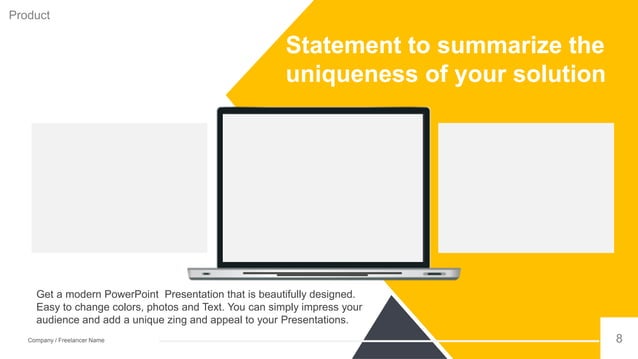 Freelancer self pitch template for social media marketing | PPT