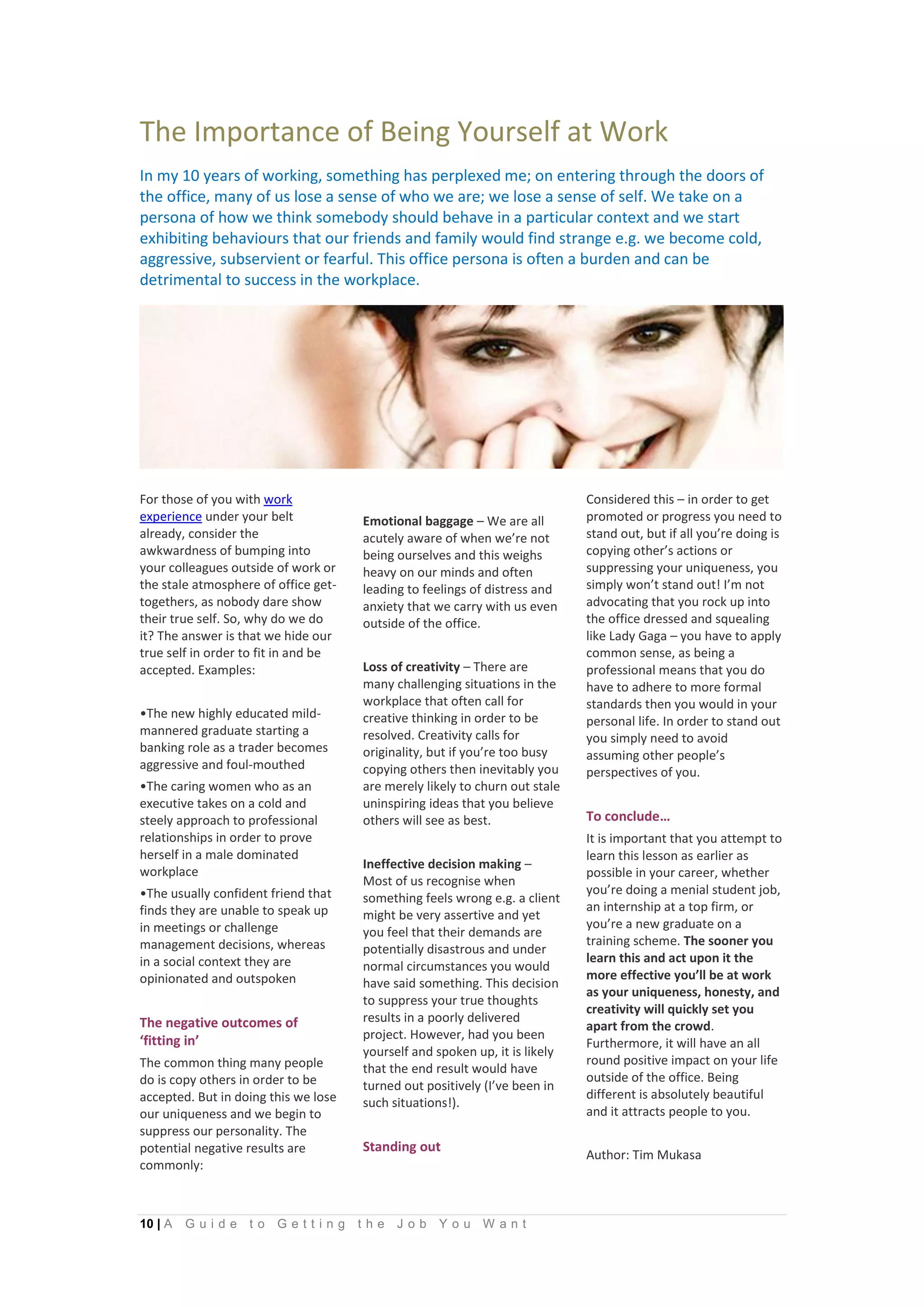 A Guide to Getting the Job You Want | PDF