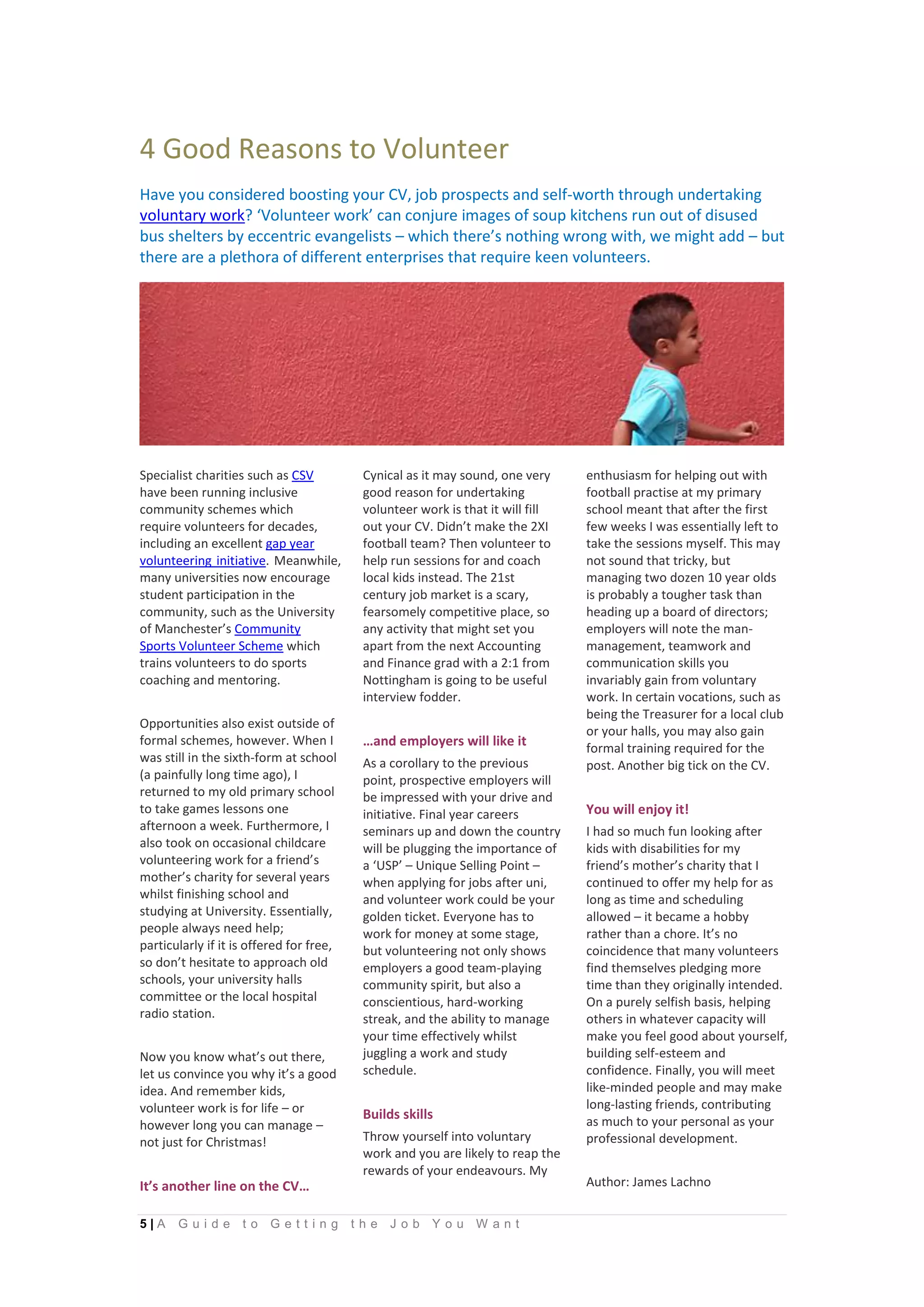 A Guide to Getting the Job You Want | PDF