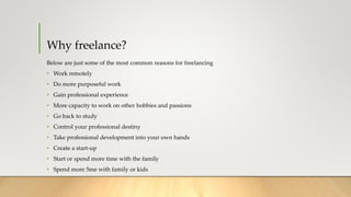 freelancing be your own boss for kingdom.pptx | Freelance Writing | Content Production