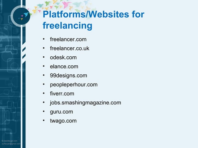 What, When and How about Freelancing | PPT