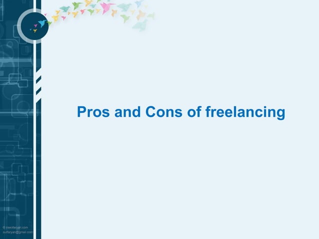 What, When and How about Freelancing | PPT