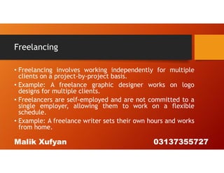 Freelancing, Freelancing Skills, Freelancing Platforms 1 - Malik Xufyan | PDF | Internet | Computing
