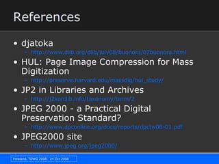 Using the JPEG2000 image format for storage and access in biodiversity collections. | PPT ...