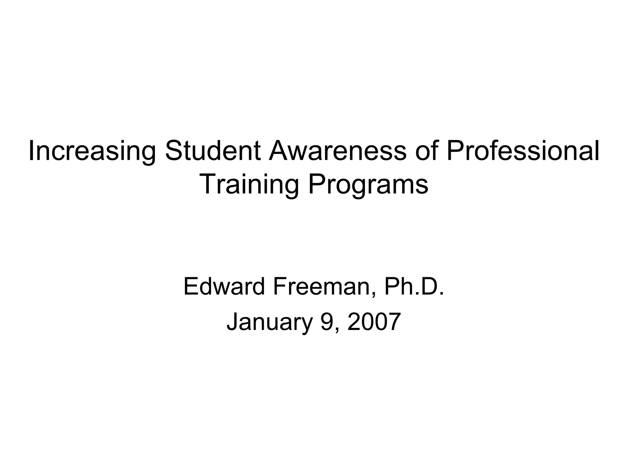 Professional Training Programs | PPT | Postgraduate Education | College ...