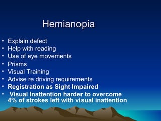 Freeman diplopia visual field defects | PPT