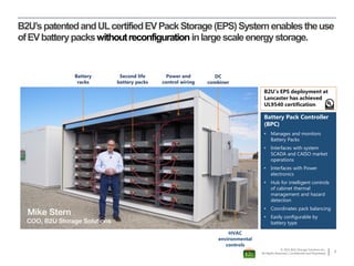DEPLOYING NORTH AMERICA’S LARGEST 2ND LIFE BATTERY STORAGE PROJECT | PDF