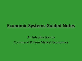 Free Market vs. Command Economics and Chinese Revolution | PPTX