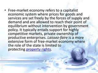 Free market economy | PPTX