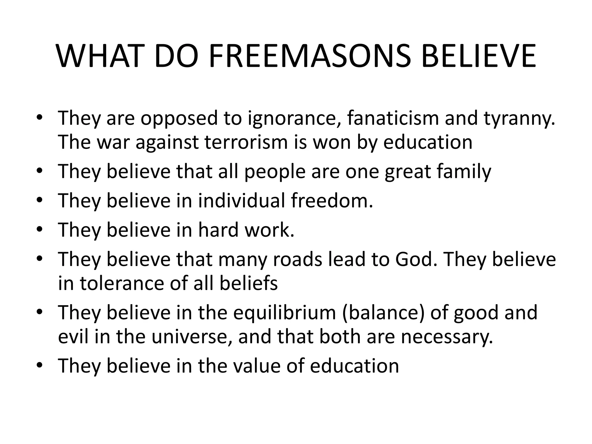 Freemason final ppt | PPTX