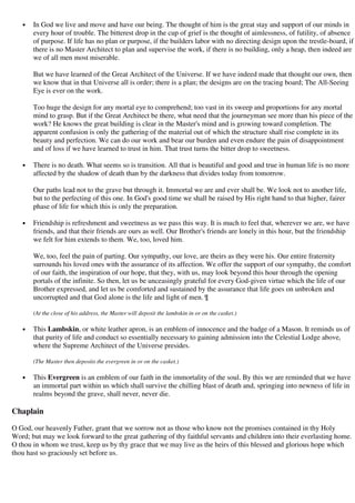 Freemasonry 003 a masonic funeral service | PDF