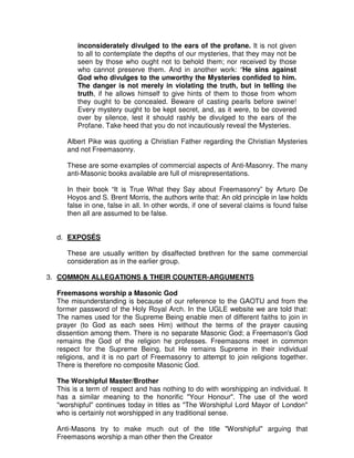 Freemasonry 008 anti-masonry | PDF