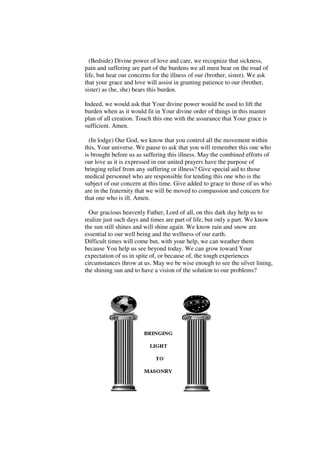 Freemasonry 013 chaplain's prayers | PDF