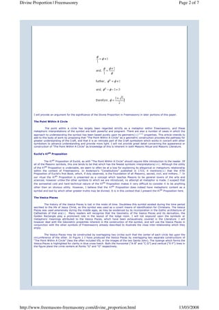 Freemasonry 017 euclid- the point within a circle | PDF