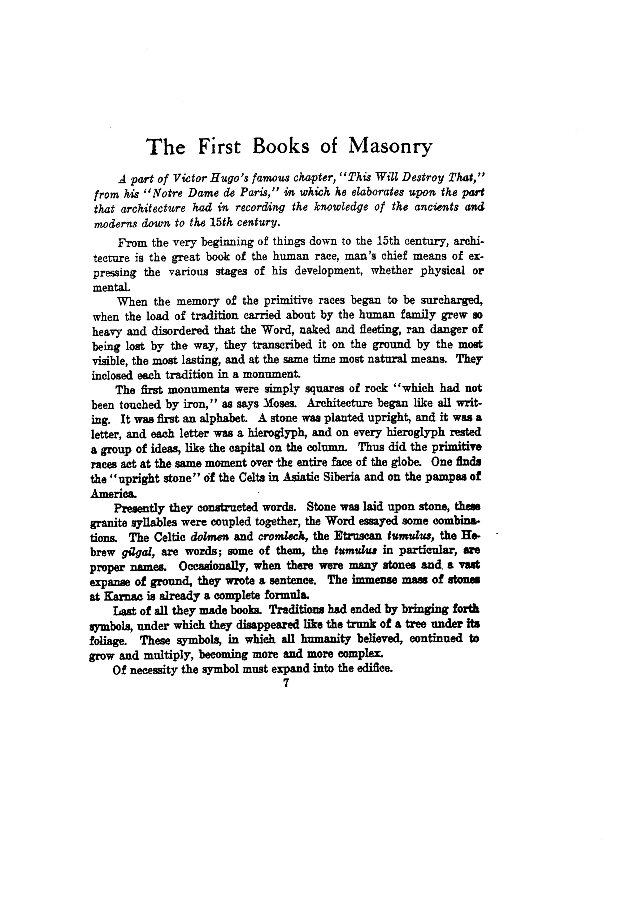 Freemasonry 027 higgins - the beginning of masonry | PDF