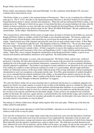 Freemasonry 043 rough and perfect | PDF