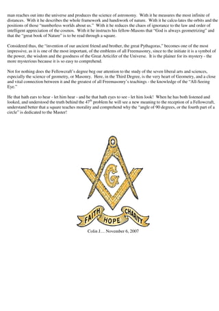 Freemasonry 051 the 47th problem of euclide | PDF | Religion & Spirituality