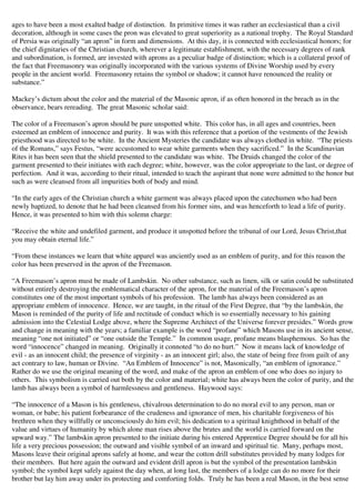 Freemasonry 057 the apron | PDF