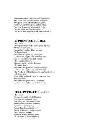 Freemasonry 081 the masonic life poems- | PDF