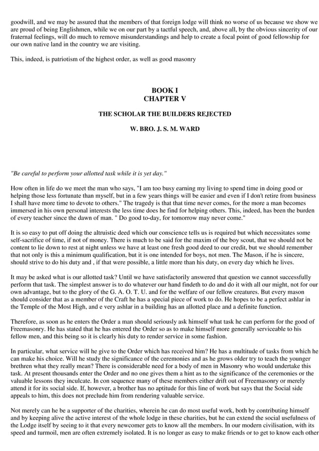 Freemasonry 086 the moral teachings of freemasonry | PDF