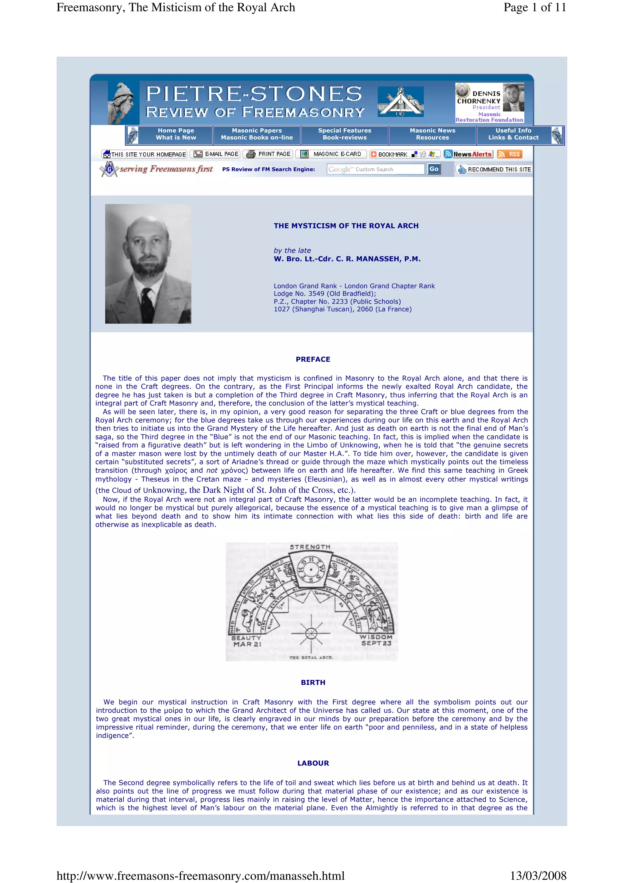 Freemasonry 092 the mysticism of the royal arch | PDF