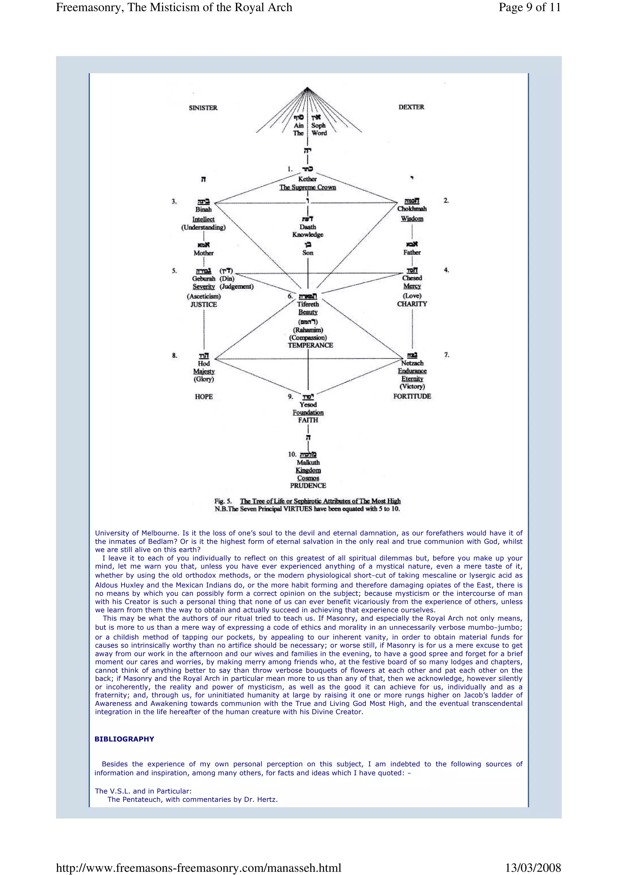 Freemasonry 092 the mysticism of the royal arch | PDF